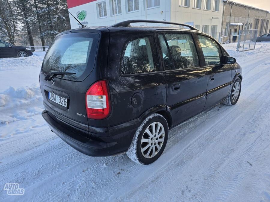 Melns Opel Zafira 2004 Radviliškis, ar dzinēja tilpumu 2.00 L un nobraukumu 329 tūkst. km par 1050 €, foto 4 vietnē AUTOMOTO.COM.LV