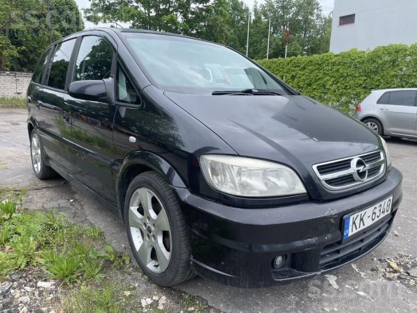 Black Opel Zafira 2004 in Riga, with an engine capacity of 2.20 L and mileage of 342 thousand km for 1350 €, photo 1 on AUTOMOTO.COM.LV