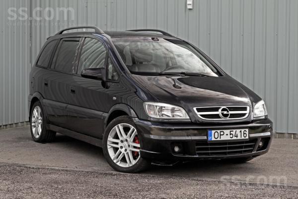 Black Opel Zafira 2004 in Ogre, with an engine capacity of 2.00 L and mileage of 306 thousand km for 2250 €, photo 1 on AUTOMOTO.COM.LV