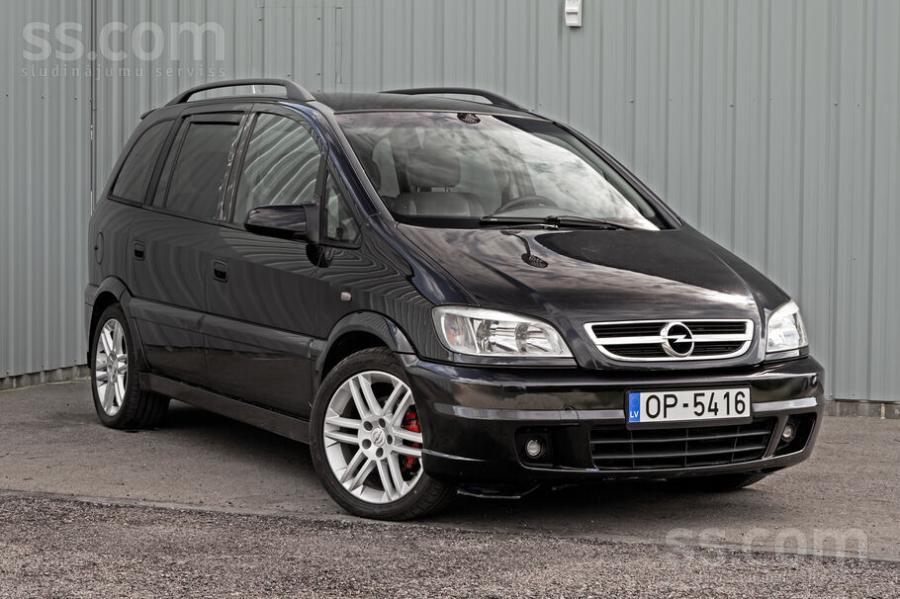 Melns Opel Zafira 2004 Ogre, ar dzinēja tilpumu 2.00 L un nobraukumu 306 tūkst. km par 2250 €, foto 1 vietnē AUTOMOTO.COM.LV
