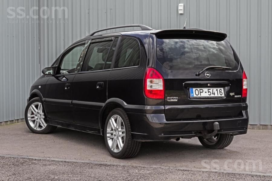 Melns Opel Zafira 2004 Ogre, ar dzinēja tilpumu 2.00 L un nobraukumu 306 tūkst. km par 2250 €, foto 8 vietnē AUTOMOTO.COM.LV