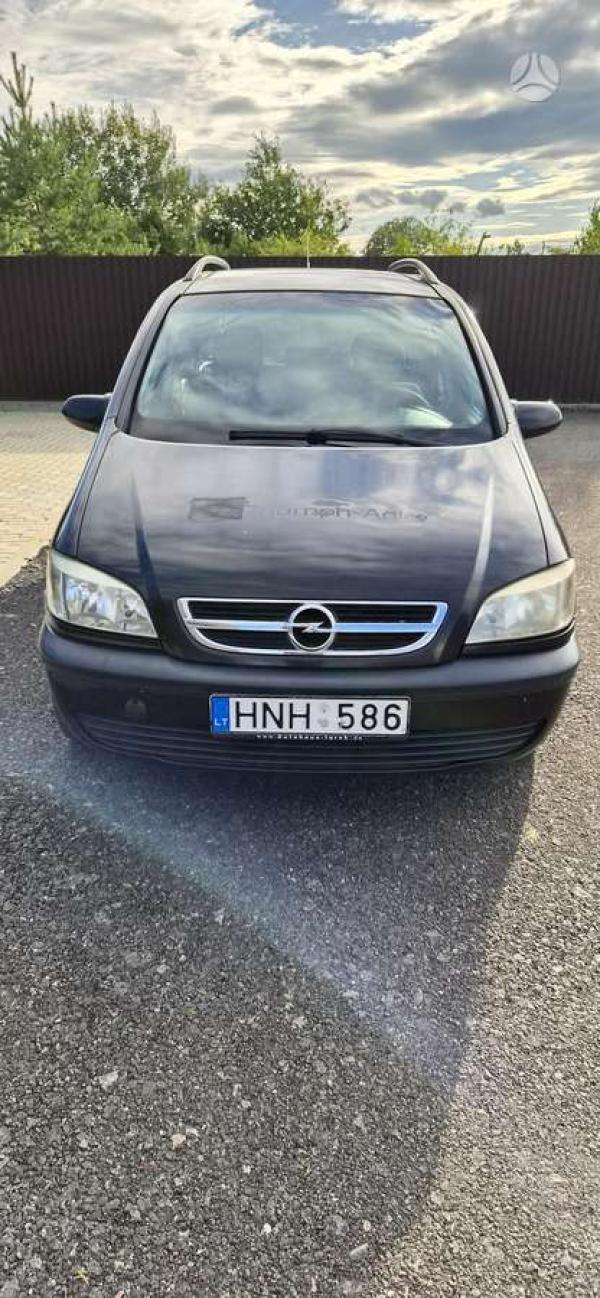 Melns Opel Zafira 2004 Viļņa, ar dzinēja tilpumu 2.00 L un nobraukumu 305 tūkst. km par 350 €, foto 9 vietnē AUTOMOTO.COM.LV