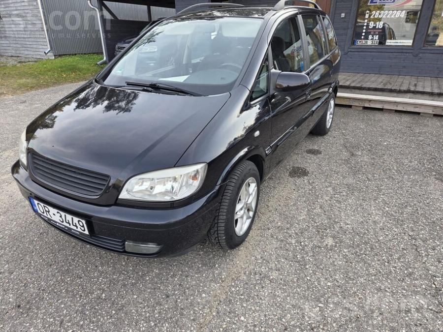 Melns Opel Zafira 2004 Valmiera, ar dzinēja tilpumu 1.80 L un nobraukumu 229 tūkst. km par 2300 €, foto 1 vietnē AUTOMOTO.COM.LV
