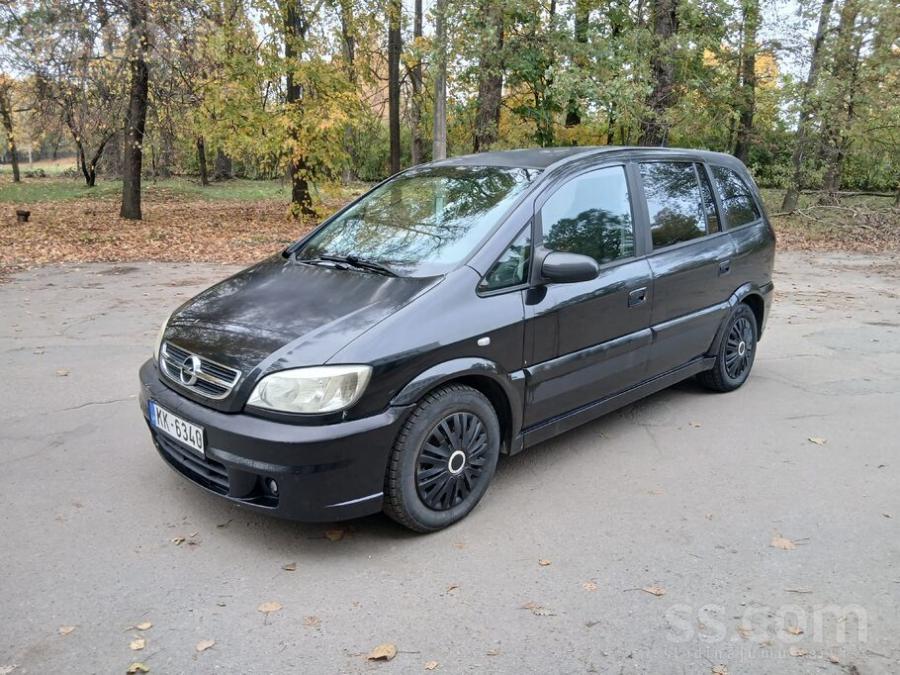Black Opel Zafira 2004 in Riga, with an engine capacity of 2.20 L and mileage of 343 thousand km for 1300 €, photo 1 on AUTOMOTO.COM.LV