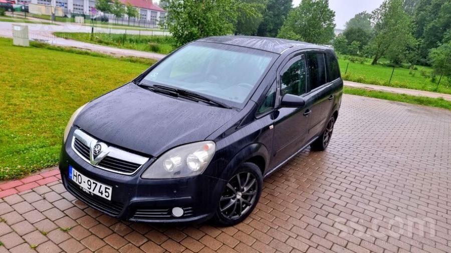 Melns Opel Zafira 2005 Cēsis, ar dzinēja tilpumu 1.90 L un nobraukumu 472 tūkst. km par 1350 €, foto 1 vietnē AUTOMOTO.COM.LV