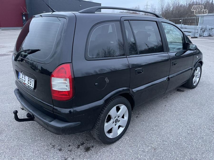 Melns Opel Zafira 2005 Kauņa, ar dzinēja tilpumu 2.00 L un nobraukumu 300 tūkst. km par 1300 €, foto 4 vietnē AUTOMOTO.COM.LV