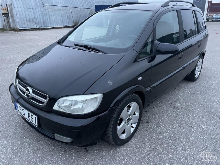 Melns Opel Zafira 2005 Kauņa, ar dzinēja tilpumu 2.00 L un nobraukumu 300 tūkst. km par 1300 €, foto 7 vietnē AUTOMOTO.COM.LV