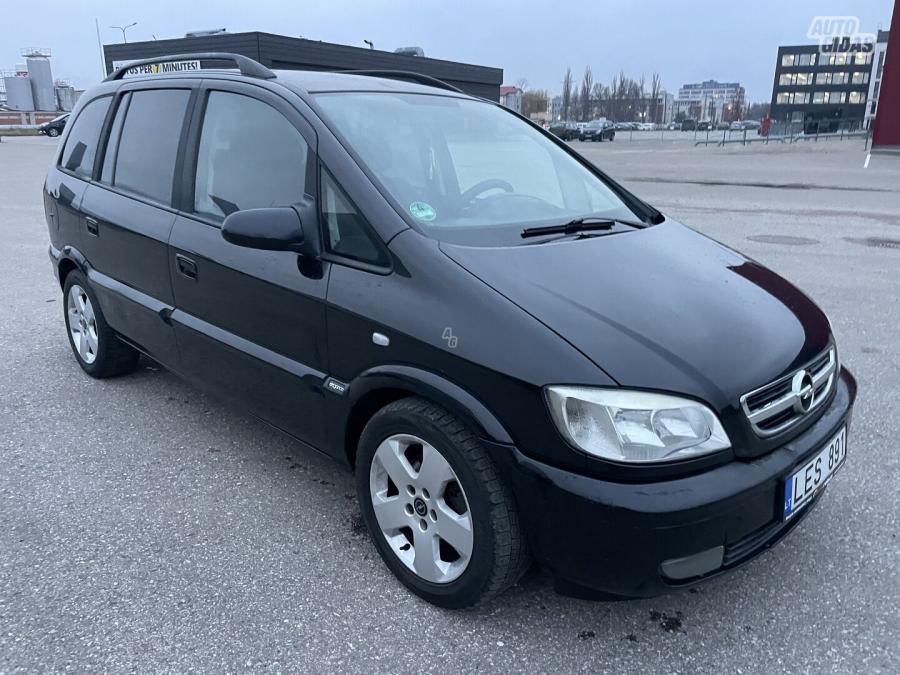 Melns Opel Zafira 2005 Kauņa, ar dzinēja tilpumu 2.00 L un nobraukumu 300 tūkst. km par 1300 €, foto 13 vietnē AUTOMOTO.COM.LV