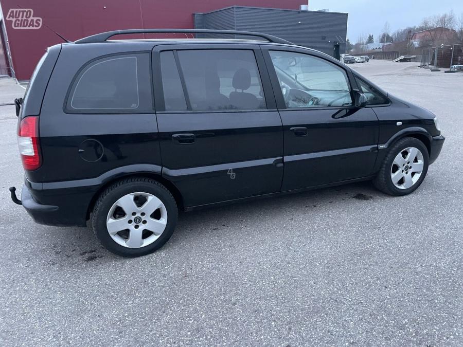 Melns Opel Zafira 2005 Kauņa, ar dzinēja tilpumu 2.00 L un nobraukumu 300 tūkst. km par 1300 €, foto 14 vietnē AUTOMOTO.COM.LV