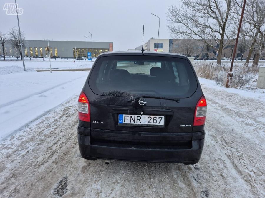 Melns Opel Zafira 2005 Šauļi, ar dzinēja tilpumu 2.20 L un nobraukumu 292 tūkst. km par 1050 €, foto 8 vietnē AUTOMOTO.COM.LV