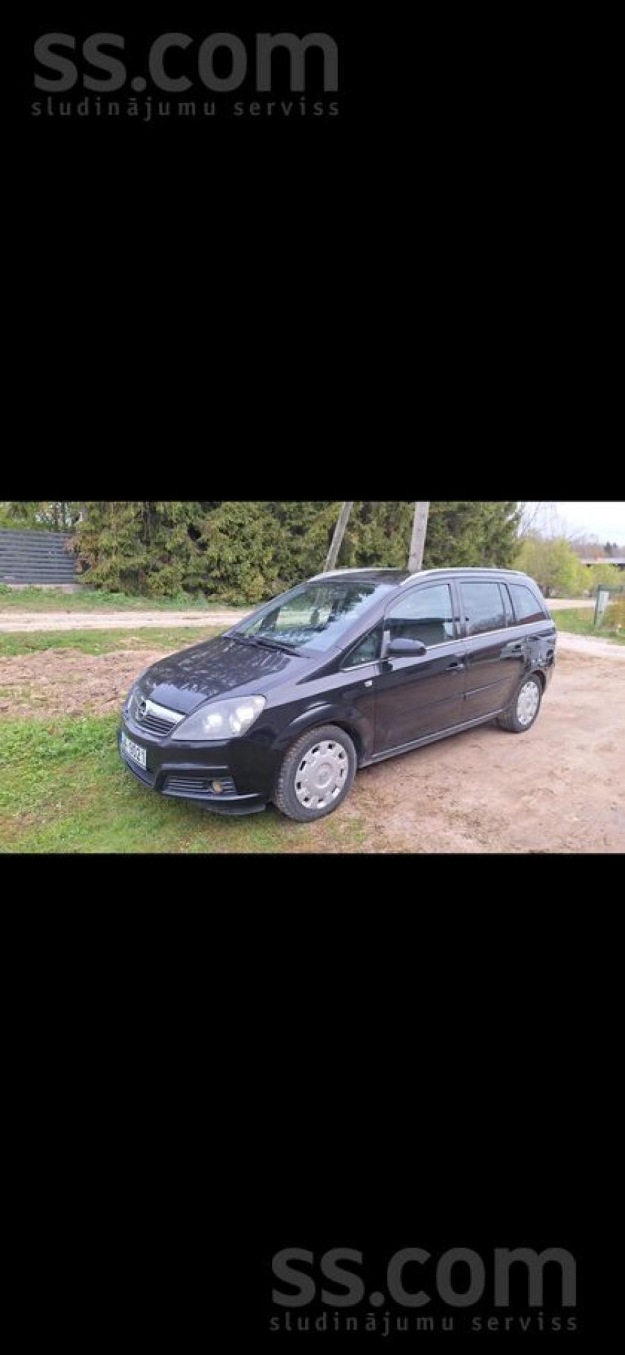 Melns Opel Zafira 2005 Ogre, ar dzinēja tilpumu 1.90 L un nobraukumu 337 tūkst. km par 1200 €, foto 1 vietnē AUTOMOTO.COM.LV
