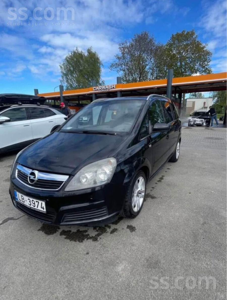 Black Opel Zafira 2006 in Riga, with an engine capacity of 1.90 L and mileage of 310 thousand km for 1830 €, photo 1 on AUTOMOTO.COM.LV