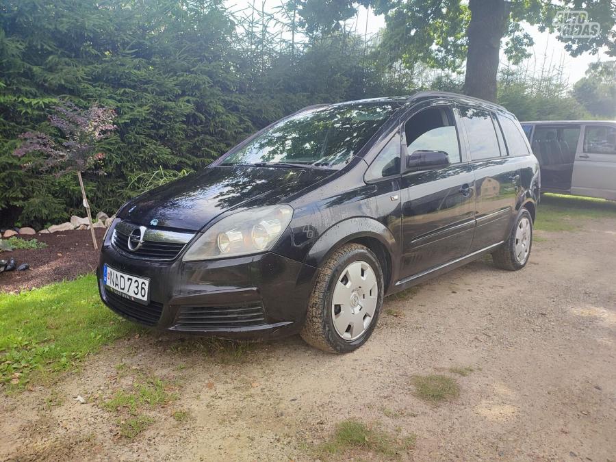 Melns Opel Zafira 2006 Viļņa, ar dzinēja tilpumu 1.90 L un nobraukumu 320 tūkst. km par 1150 €, foto 5 vietnē AUTOMOTO.COM.LV