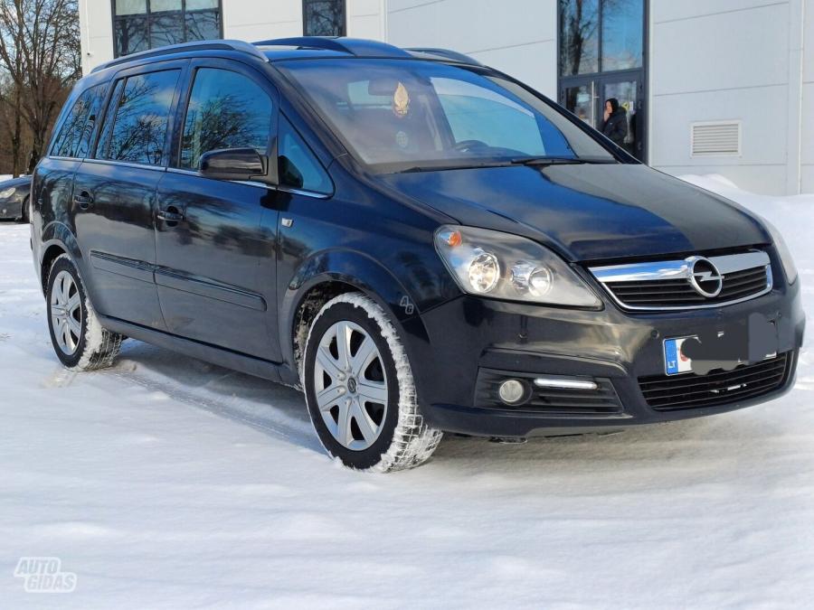 Black Opel Zafira 2007 in Kaunas, with an engine capacity of 1.90 L and mileage of 280 thousand km for 1450 €, photo 4 on AUTOMOTO.COM.LV