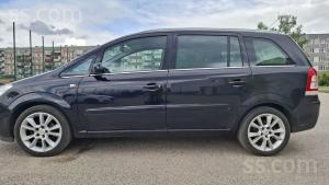 Black Opel Zafira 2008 in Daugavpils, with an engine capacity of 1.70 L and mileage of 260 thousand km for 1500 €, photo 5 on AUTOMOTO.COM.LV