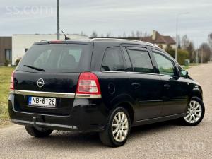 Black Opel Zafira 2008 in Riga, with an engine capacity of 1.90 L and mileage of 322 thousand km for 1850 €, photo 7 on AUTOMOTO.COM.LV