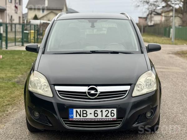 Black Opel Zafira 2008 in Riga, with an engine capacity of 1.90 L and mileage of 322 thousand km for 1850 €, photo 9 on AUTOMOTO.COM.LV