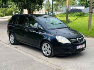 Black Opel Zafira 2008 in Riga, with an engine capacity of 1.90 L and mileage of 0 thousand km for 1499 €, photo 8 on AUTOMOTO.COM.LV