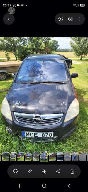 Black Opel Zafira 2008 in Kaunas, with an engine capacity of 1.69 L and mileage of 340 thousand km for 700 €, photo 3 on AUTOMOTO.COM.LV