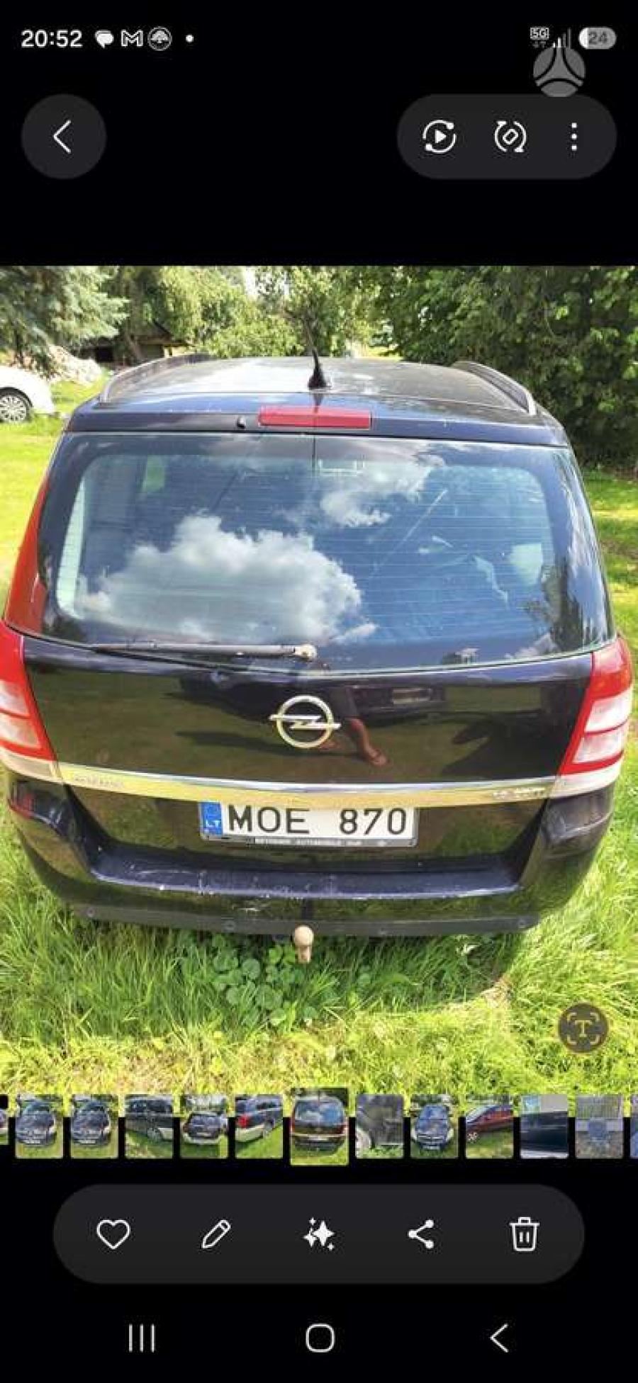 Black Opel Zafira 2008 in Kaunas, with an engine capacity of 1.69 L and mileage of 340 thousand km for 700 €, photo 4 on AUTOMOTO.COM.LV