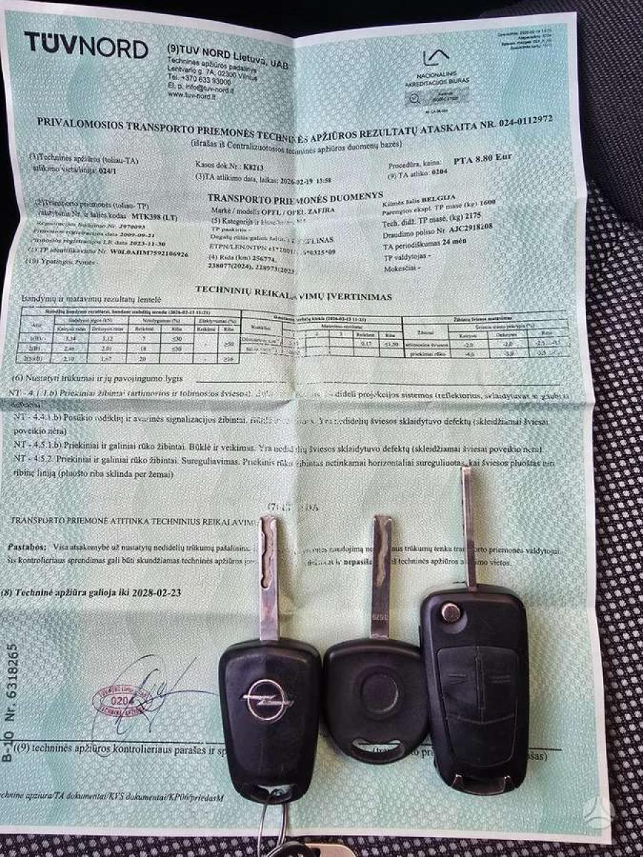 Melns Opel Zafira 2009 Marijampole, ar dzinēja tilpumu 1.69 L un nobraukumu 263 tūkst. km par 2850 €, foto 33 vietnē AUTOMOTO.COM.LV