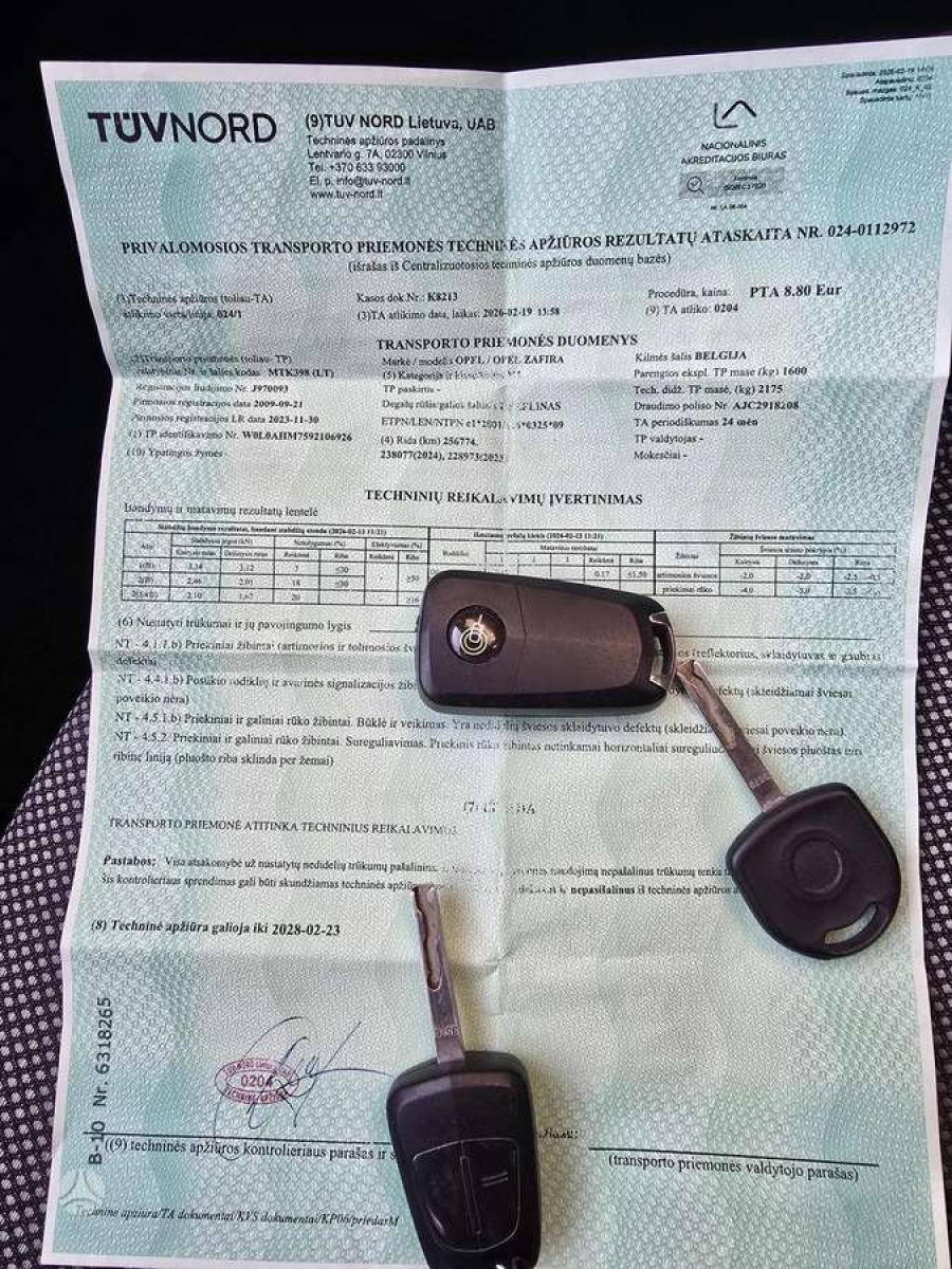 Melns Opel Zafira 2009 Marijampole, ar dzinēja tilpumu 1.69 L un nobraukumu 263 tūkst. km par 2850 €, foto 34 vietnē AUTOMOTO.COM.LV