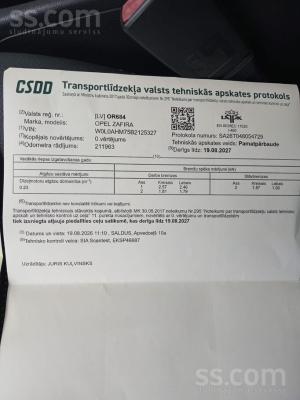 Черный Опель Зафира 2011 в Салдус, объемом двигателя 1.70 л и пробегом 212 тыс. км за 3350 €, фото 8 на AUTOMOTO.COM.LV