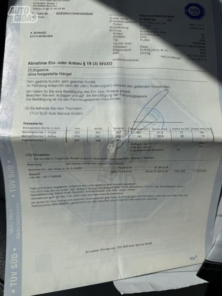 Melns Opel Zafira 2013 Viļņa, ar dzinēja tilpumu 2.00 L un nobraukumu 150 tūkst. km par 6700 €, foto 31 vietnē AUTOMOTO.COM.LV