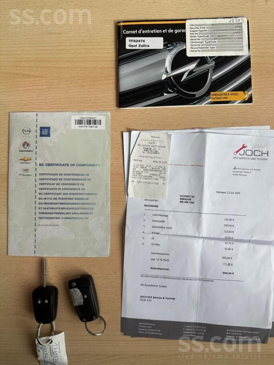Melns Opel Zafira 2015 Ogre, ar dzinēja tilpumu 2.00 L un nobraukumu 217 tūkst. km par 6690 €, foto 17 vietnē AUTOMOTO.COM.LV