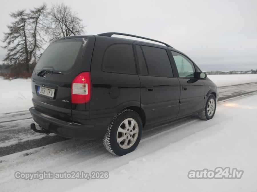 Black Opel Zafira 2004 in Paide, with an engine capacity of 2.00 L and mileage of 353 thousand km for 1290 €, photo 6 on AUTOMOTO.COM.LV