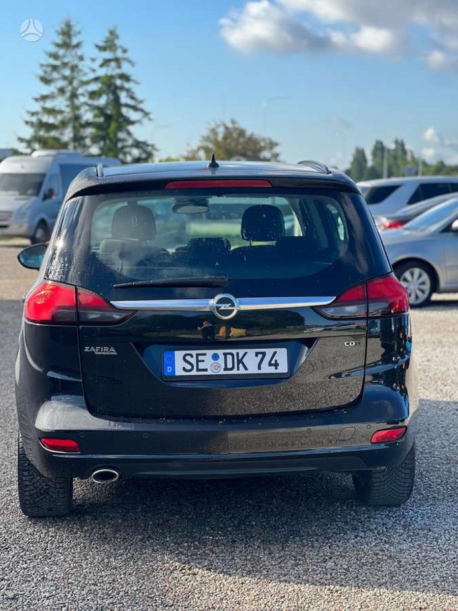 Melns Opel Zafira 2016 Gargždai, ar dzinēja tilpumu 2.00 L un nobraukumu 245 tūkst. km par 8700 €, foto 3 vietnē AUTOMOTO.COM.LV
