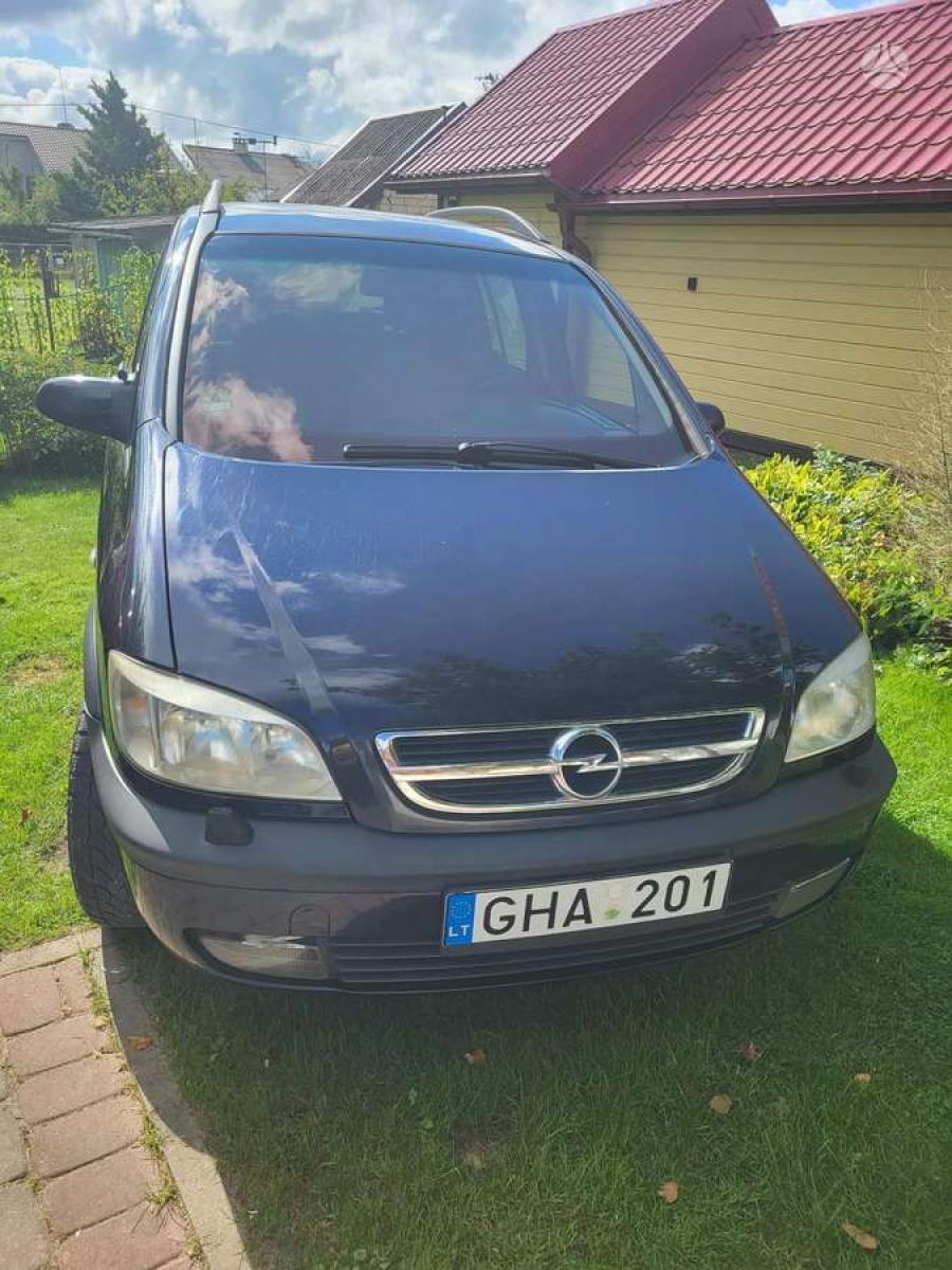 Blue Opel Zafira 2003 in Klaipeda, with an engine capacity of 1.80 L and mileage of 307 thousand km for 990 €, photo 4 on AUTOMOTO.COM.LV