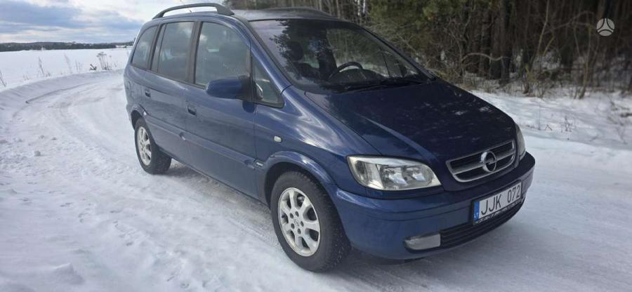 Zils Opel Zafira 2004 Viļņa, ar dzinēja tilpumu 2.00 L un nobraukumu 263 tūkst. km par 1000 €, foto 9 vietnē AUTOMOTO.COM.LV