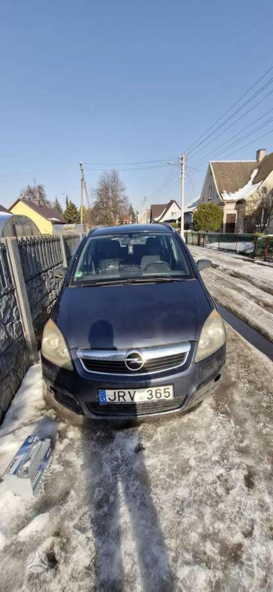 Синий Опель Зафира 2007 в Каунас, объемом двигателя 1.90 л и пробегом 235 тыс. км за 666 €, фото 1 на AUTOMOTO.COM.LV