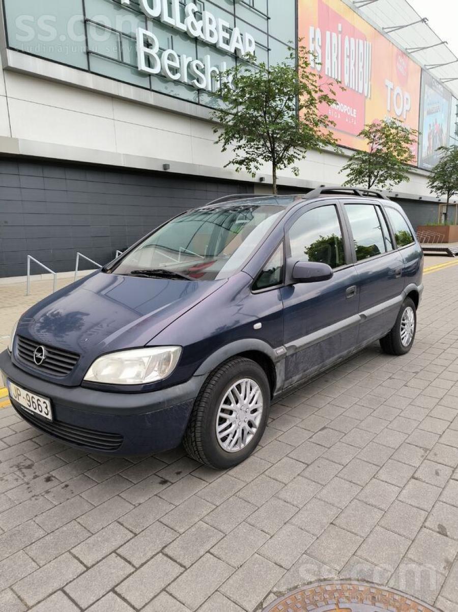 Zils Opel Zafira 1999 Rīga, ar dzinēja tilpumu 2.00 L un nobraukumu 297 tūkst. km par 1250 €, foto 1 vietnē AUTOMOTO.COM.LV