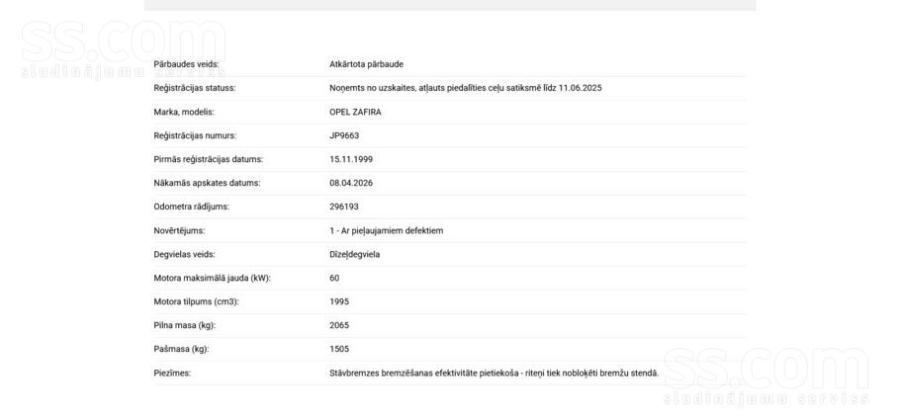 Zils Opel Zafira 1999 Rīga, ar dzinēja tilpumu 2.00 L un nobraukumu 297 tūkst. km par 1250 €, foto 21 vietnē AUTOMOTO.COM.LV