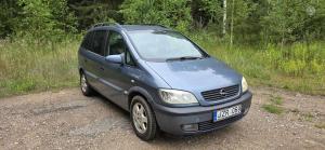 Blue Opel Zafira 1999 in Vilnius, with an engine capacity of 1.80 L and mileage of 322 thousand km for 1100 €, photo 3 on AUTOMOTO.COM.LV