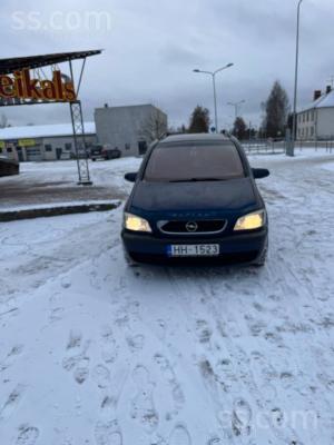 Blue Opel Zafira 2000 in Rezekne, with an engine capacity of 1.60 L and mileage of 276 thousand km for 950 €, photo  on AUTOMOTO.COM.LV