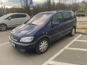 Blue Opel Zafira 2000 in Vilnius, with an engine capacity of 2.00 L and mileage of 239 thousand km for 980 €, photo  on AUTOMOTO.COM.LV