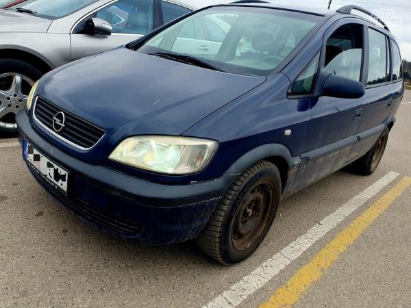 Blue Opel Zafira 2000 in Vilnius, with an engine capacity of 1.80 L and mileage of 330 thousand km for 499 €, photo 2 on AUTOMOTO.COM.LV