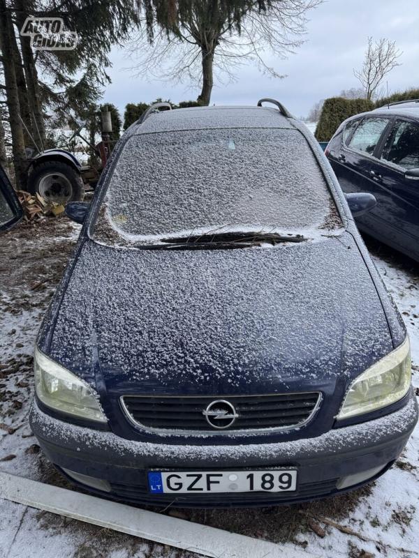 Blue Opel Zafira 2000 in Vilkaviskis, with an engine capacity of 2.00 L and mileage of 250 thousand km for 350 €, photo 1 on AUTOMOTO.COM.LV