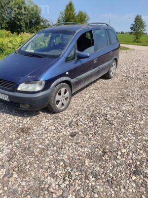 Blue Opel Zafira 2000 in Daugavpils, with an engine capacity of 2.20 L and mileage of 255 thousand km for 430 €, photo  on AUTOMOTO.COM.LV