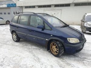 Blue Opel Zafira 2001 in Daugavpils, with an engine capacity of 2.00 L and mileage of 430 thousand km for 1500 €, photo  on AUTOMOTO.COM.LV