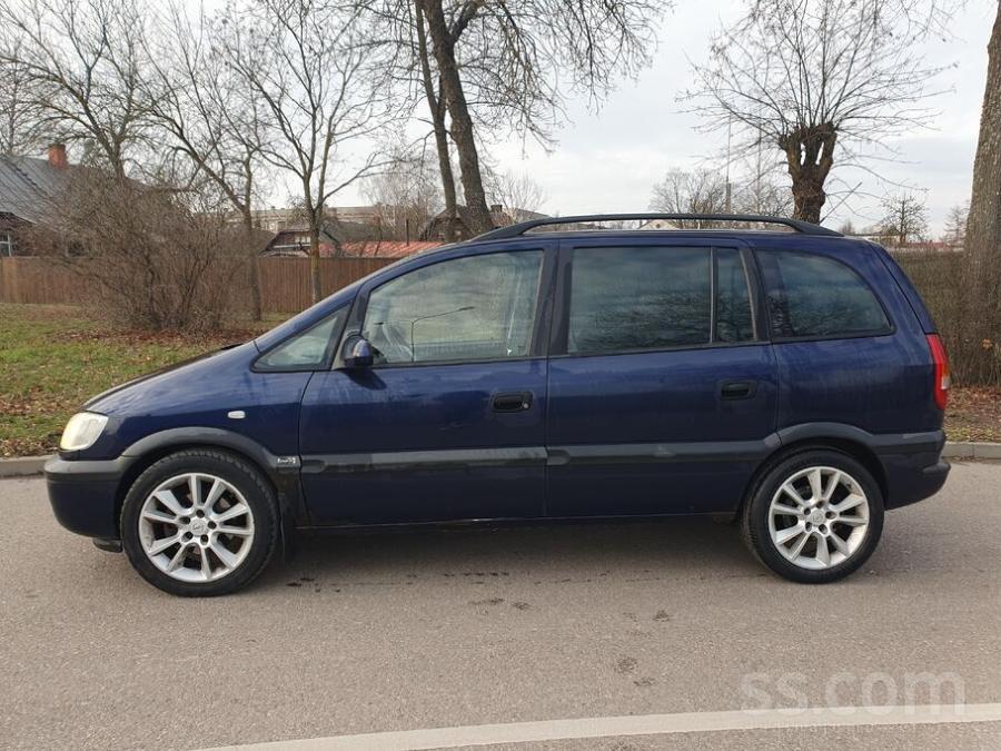 Blue Opel Zafira 2001 in Daugavpils, with an engine capacity of 2.00 L and mileage of 430 thousand km for 1500 €, photo 6 on AUTOMOTO.COM.LV