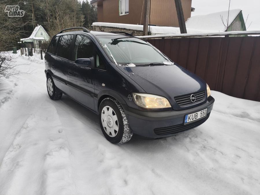 Zils Opel Zafira 2001 Jonava, ar dzinēja tilpumu 2.00 L un nobraukumu 443 tūkst. km par 1100 €, foto 1 vietnē AUTOMOTO.COM.LV