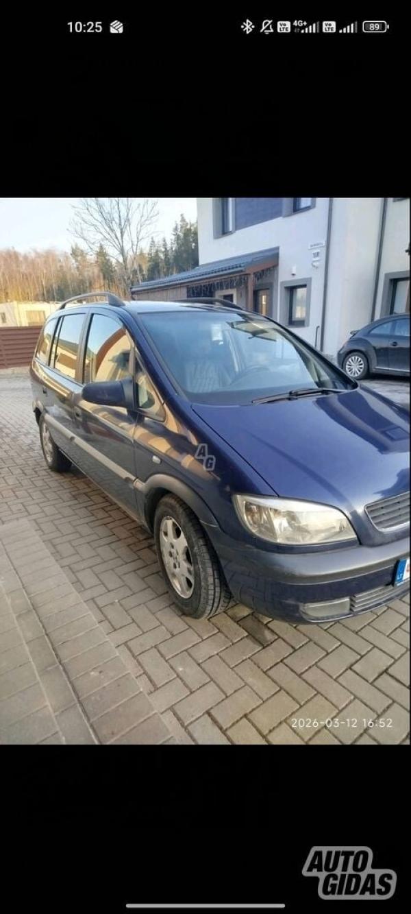Blue Opel Zafira 2001 in Vilnius, with an engine capacity of 2.00 L and mileage of 370 thousand km for 1500 €, photo 3 on AUTOMOTO.COM.LV
