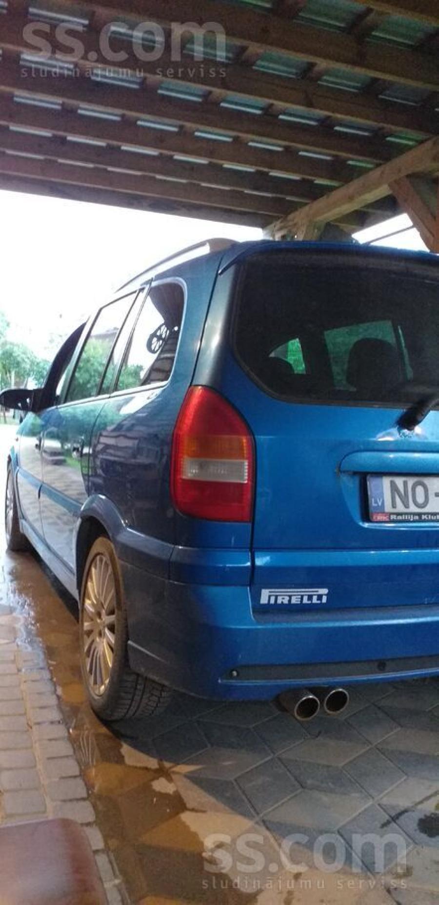 Zils Opel Zafira 2002 Valmiera, ar dzinēja tilpumu 2.00 L un nobraukumu 359 tūkst. km par 1100 €, foto 7 vietnē AUTOMOTO.COM.LV