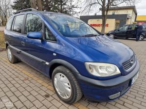 Blue Opel Zafira 2002 in Ukmerge, with an engine capacity of 2.00 L and mileage of 250 thousand km for 750 €, photo 2 on AUTOMOTO.COM.LV