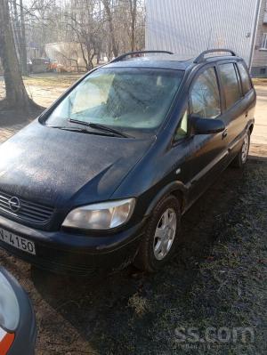 Синий Опель Зафира 2002 в Рига, объемом двигателя 1.80 л и пробегом 251 тыс. км за 700 €, фото  на AUTOMOTO.COM.LV