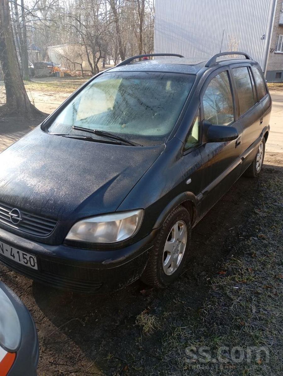 Синий Опель Зафира 2002 в Рига, объемом двигателя 1.80 л и пробегом 251 тыс. км за 700 €, фото 1 на AUTOMOTO.COM.LV